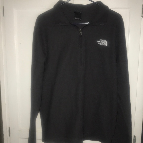 The North Face | Sweaters | The North Face 34 Zip Crew Neck Charcoal ...